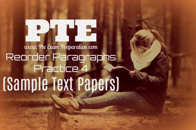 Reorder Paragraphs PTE Practice 4 - PTE Reading Reorder Paragraph pdf