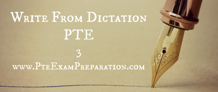 Dictation Test Practice 3 - Write From Dictation PTE Listening And ...